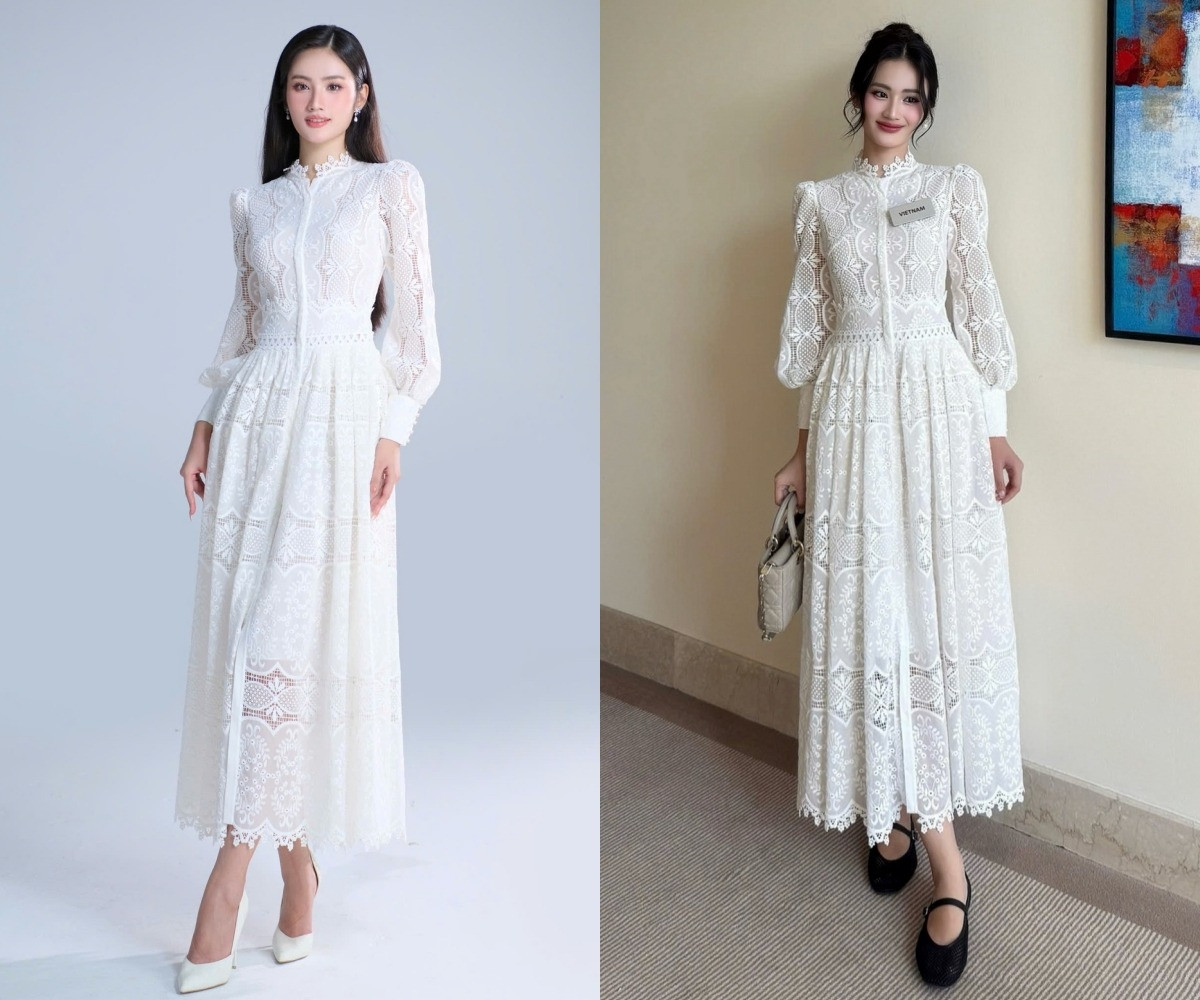 Hoa hậu Ý Nhi phối đồ sáng tạo ở Miss World 2025: Đẹp hơn bản gốc nhiều ...