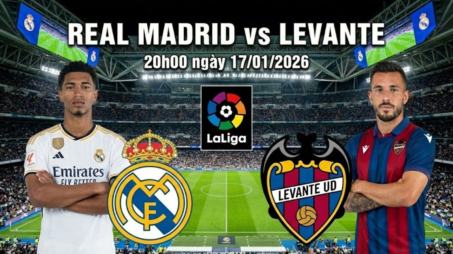 Real Madrid vs Levante prediction, 8:00 PM, January 17th: No turning back.