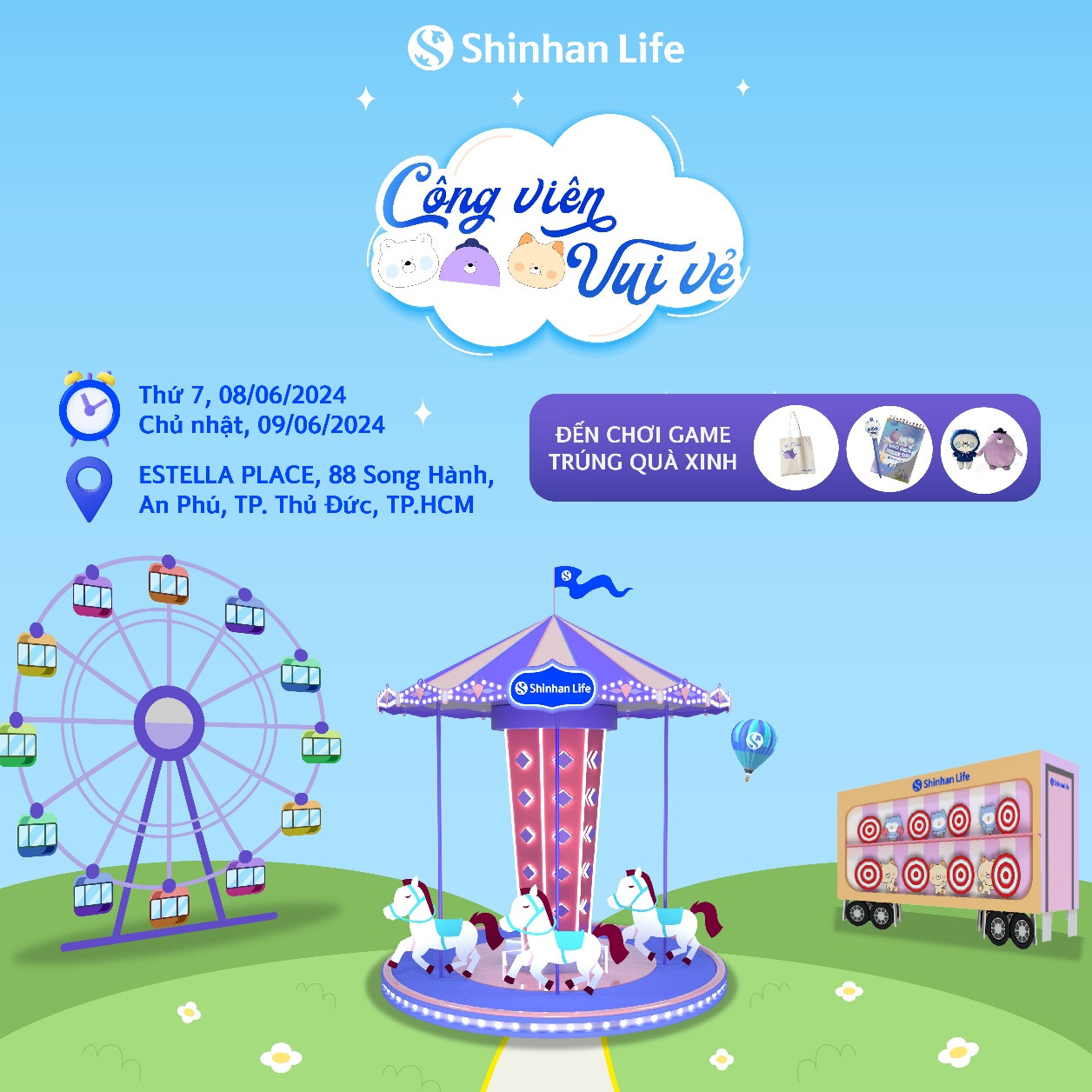 Tham gia 'Công viên vui vẻ' với Shinhan Life tại Estella Palace vào ...