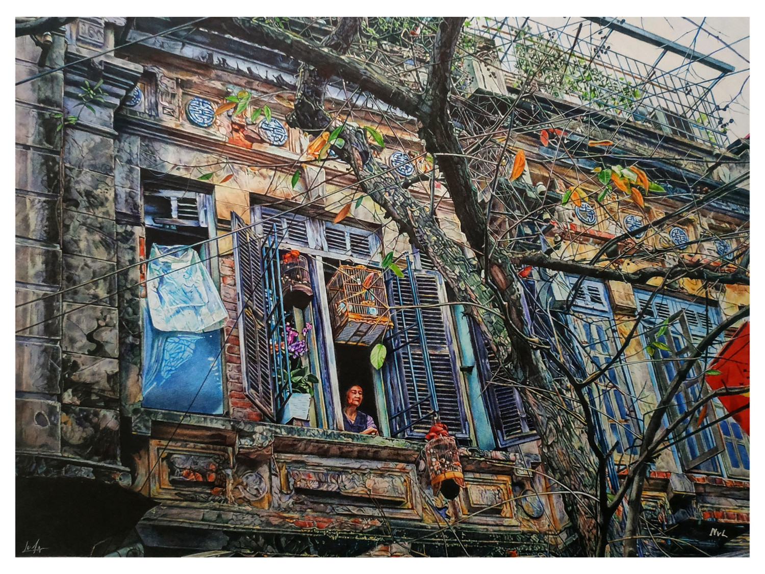 Vẻ đẹp Thủ đô Hà Nội qua tranh bút bi của họa sĩ trẻ Nguyễn Văn Luận | Báo điện tử Tiền Phong