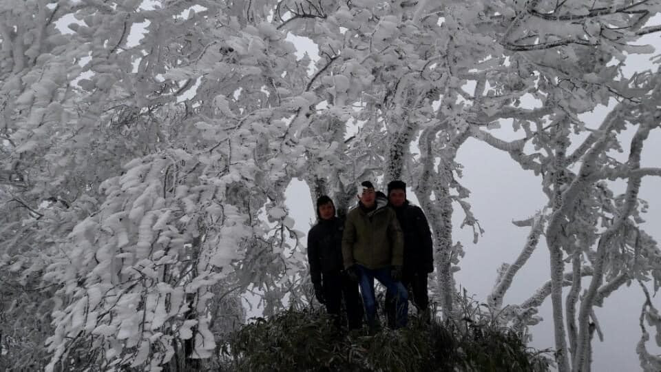 Xuất hiện băng giá trên đỉnh núi ở Cao Bằng | Báo điện tử Tiền Phong