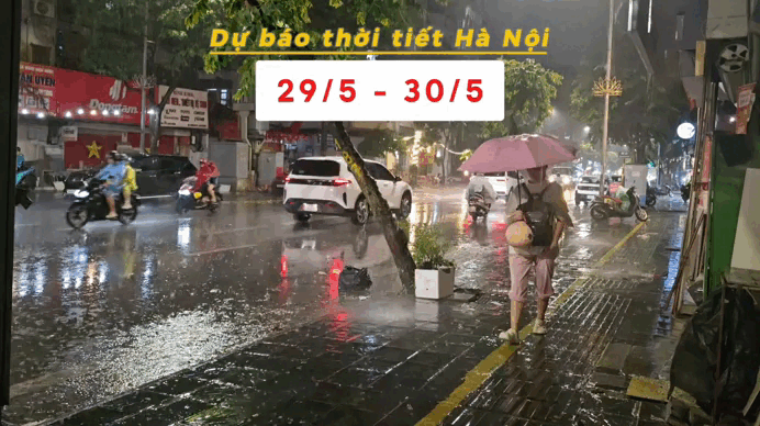 Bản tin Thời tiết Hà Nội (29 - 30/5): Mưa rải rác xen kẽ nắng oi những ...