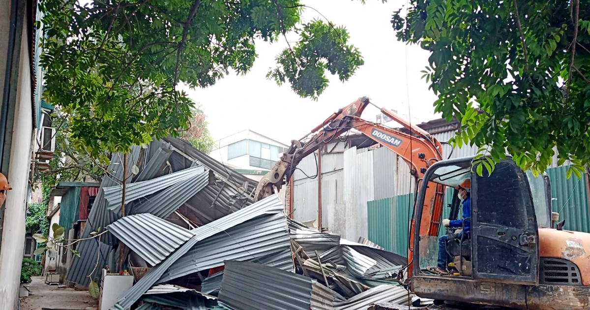 Hà Nội: Cưỡng chế 41 hộ dân phục vụ dự án trường mầm non Phương Liệt ...