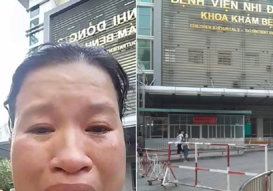 Người phụ nữ livestream ôm con khóc vì bị móc túi 9,5 triệu tại bệnh ...