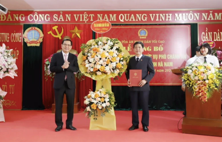 TAND Tối cao bổ nhiệm Phó Chánh án TAND TP Hải Phòng, Hà Nam | Báo điện ...