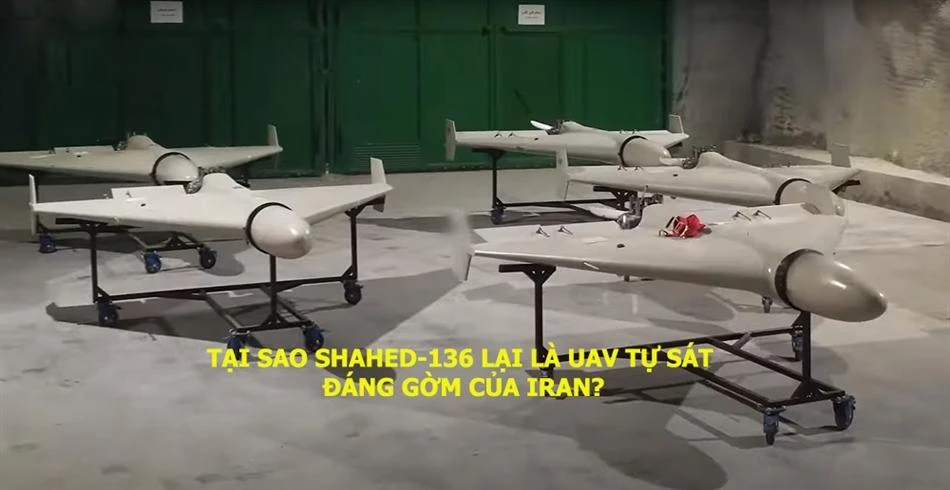 Tại sao Shahed-136 là UAV tự sát đáng gờm của Iran? | Báo điện tử Tiền ...