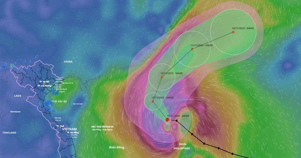 Cơn bão khổng lồ Fung-Wong vào Biển Đông | Báo điện tử Tiền Phong