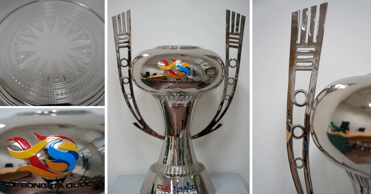 Khám phá chiếc Cúp siêu đặc biệt của Siêu Cúp Bóng đá Quốc gia 2024/25 ...