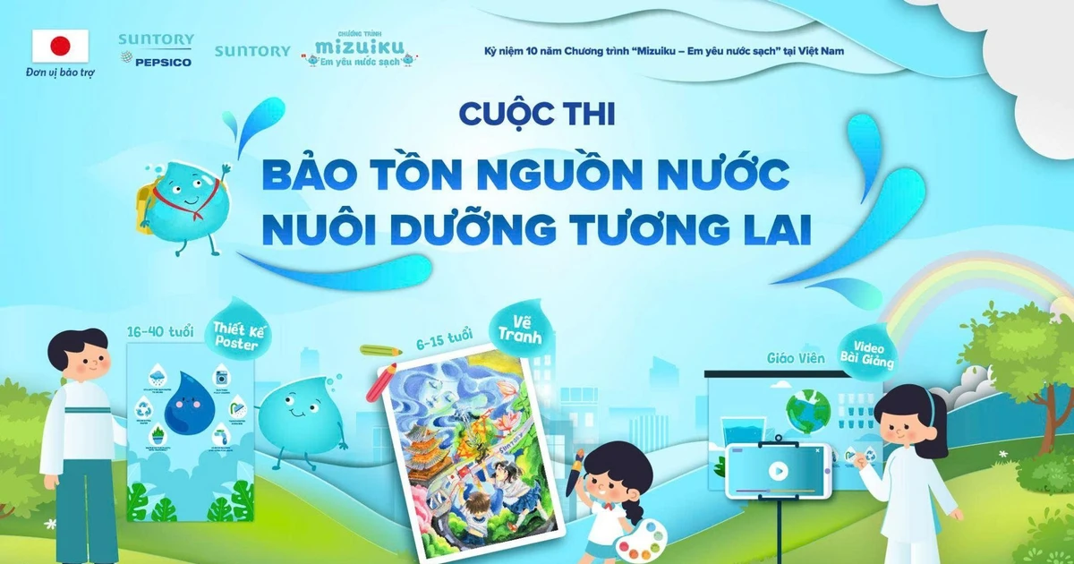 Chương trình 'Mizuiku – Em yêu nước sạch' chính thức phát động cuộc thi ...