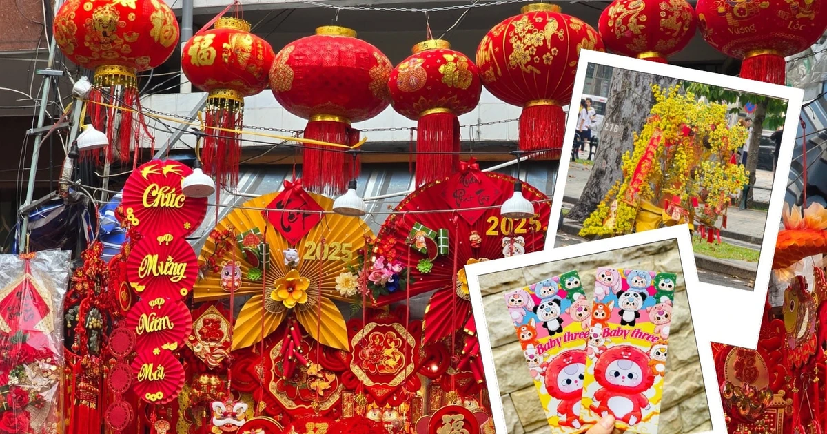 Dạo chợ Tết Ất Tỵ: Độc lạ bao lì xì "xé túi mù", đồ treo Baby Three ...