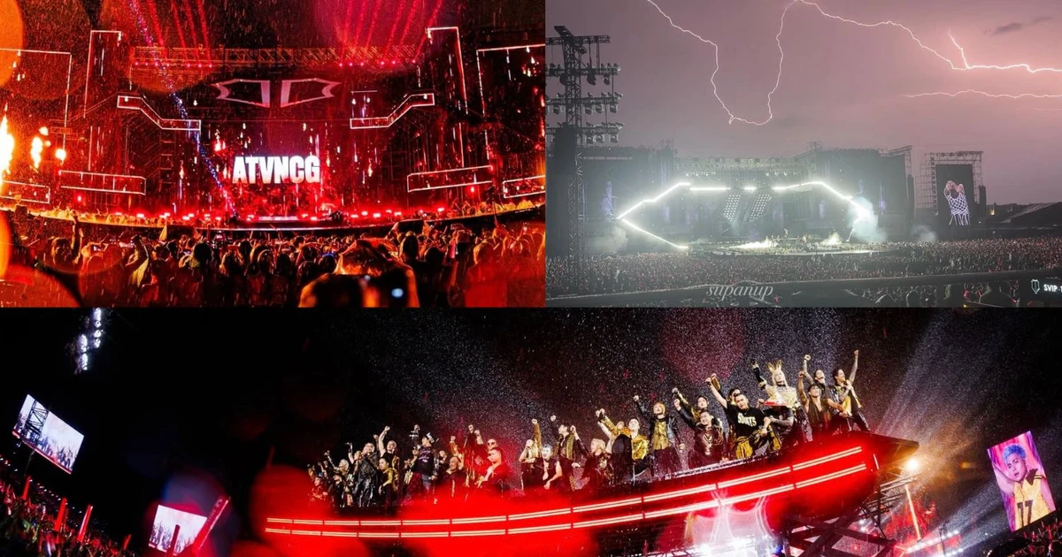 Concert ATVNCG D-6: Dàn "Anh tài" và Gai Con cùng tắm mưa và hát hết ...