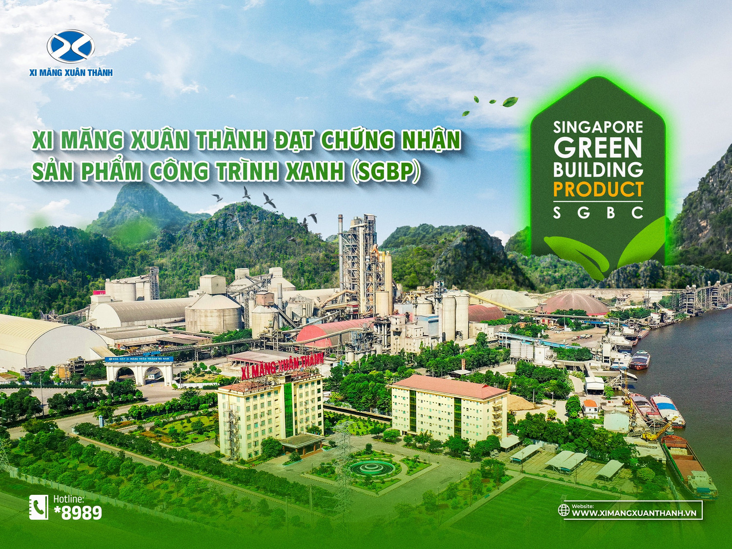 Xi Măng Xuân Thành đạt chứng nhận Sản phẩm công trình xanh (SGBP) | Báo ...