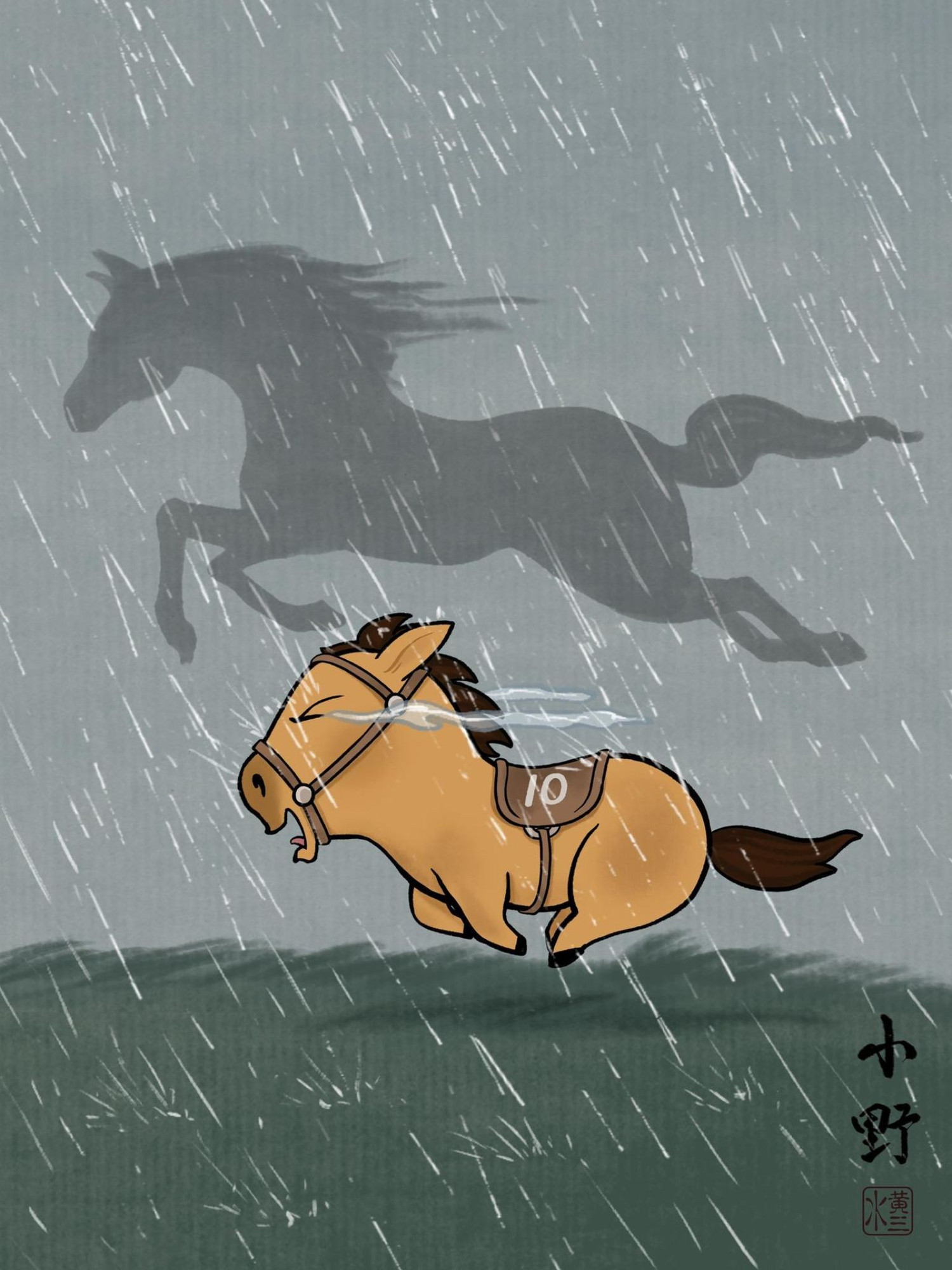 Chú ngựa nhỏ gây sốt mạng xã hội xứ Trung nhờ khoảnh khắc vừa chạy vừa ...