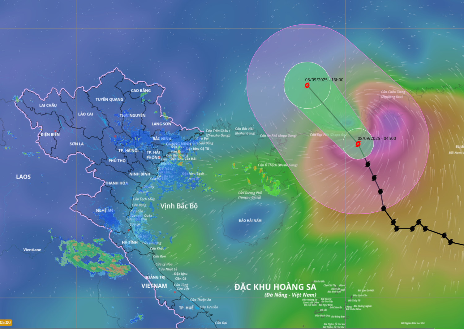 Sturm Nr. 7 trifft heute China, zwei Auswirkungen auf Vietnam