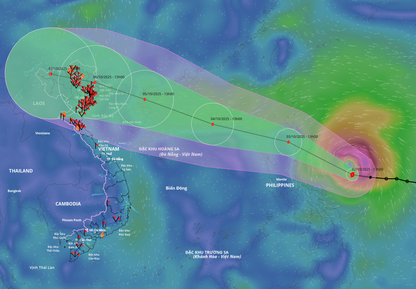 Bão Matmo có thể mạnh nhất cấp 12, giật cấp 15 | Báo điện tử Tiền Phong